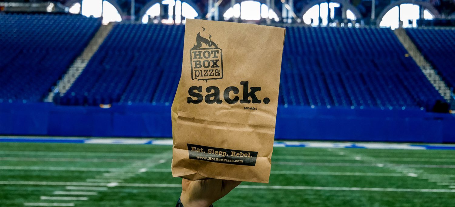 Colts get a Sack, you get a Sack. – HotBox Pizza